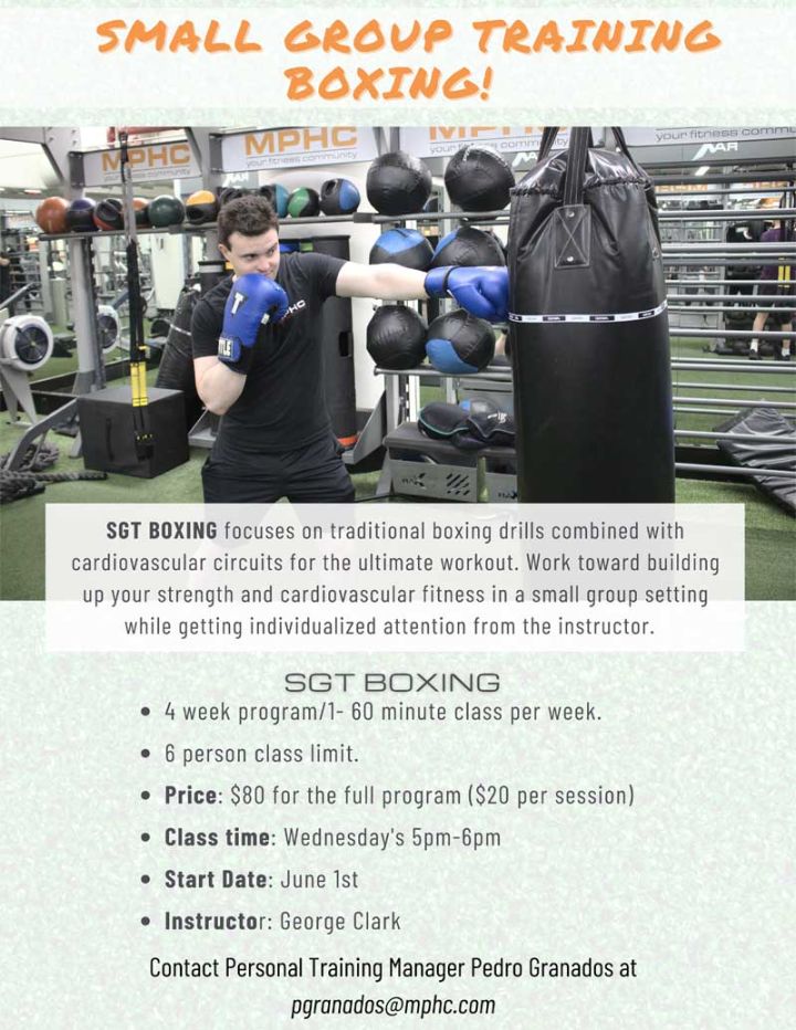 Small Group Training Boxing at MPHC! - MPHC